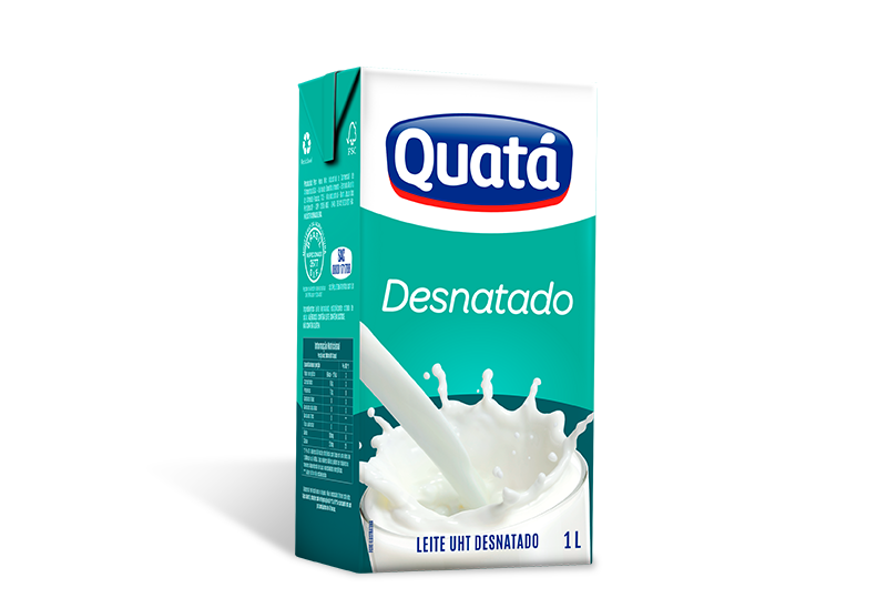 Leite UHT Desnatado - Quatá Alimentos